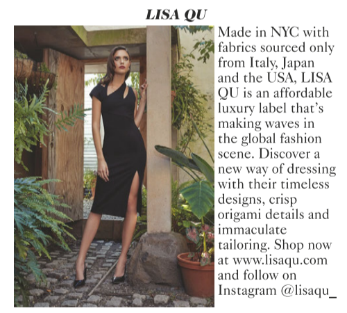 British Vogue: "LISA QU is Making Waves in the Global Fashion Scene"